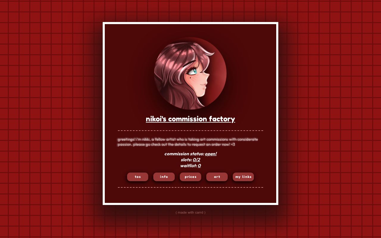 nikoi's commission factory